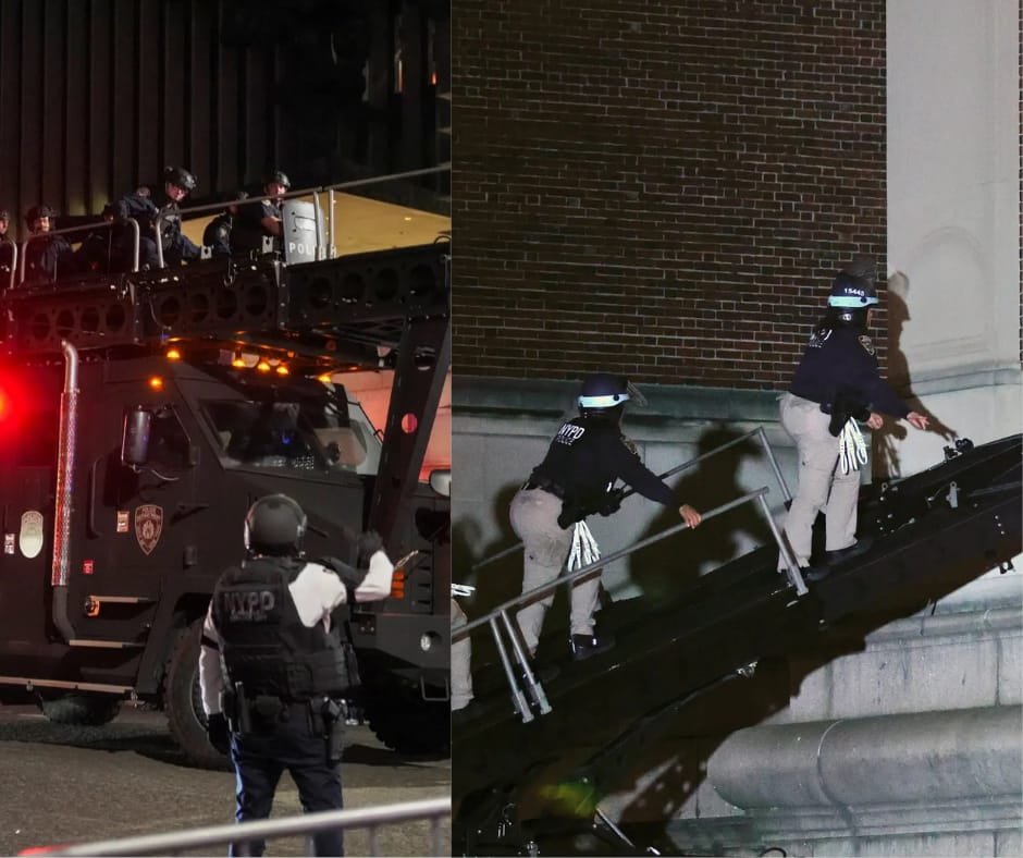 Police raid ends Columbia University protest in dramatic standoff ...